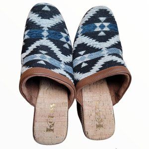 Kork-Ease | Shoes | Korks Kork Ease Lori Slip On Fabric Aztec Clog Mule ...